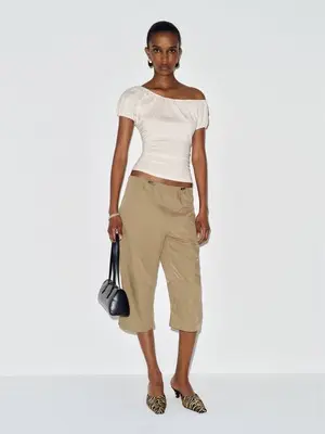 REFORMATION Sabrina Knit Top - Ivory