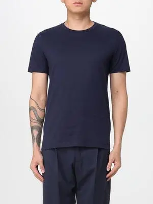 DONDUP Cotton T-shirt With Mini Logo - Blue