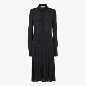 Fendi Midi Shirt Dress - Black