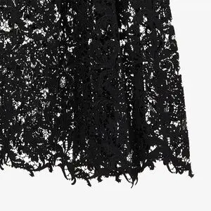 Fendi Macramé Lace Midi Skirt