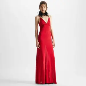Fendi Sleeveless Silk Slip Dress
