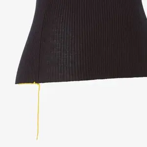 Fendi Rib Knit V-neck Sleeveless Top