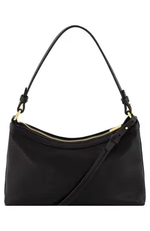Vince Ava Pebbled Leather Convertible Crossbody Bag - Black