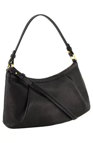 Vince Ava Pebbled Leather Convertible Crossbody Bag - Black