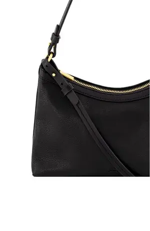 Vince Ava Pebbled Leather Convertible Crossbody Bag - Black
