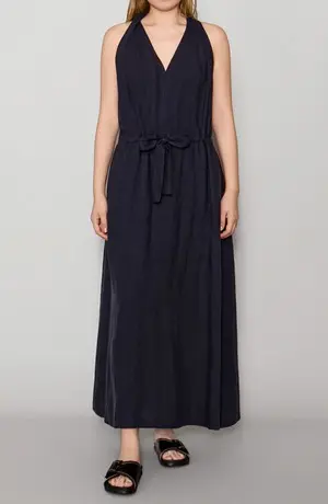 MELLODAY Racerback Halter Maxi Dress