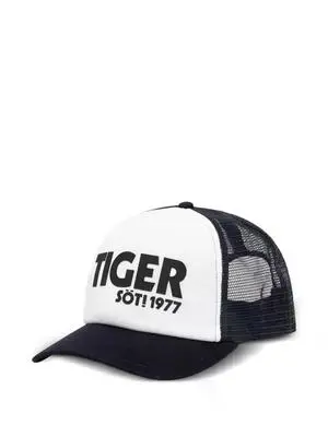 Tiger Of Sweden Vectura Logo-print Mesh-panel Cap - Blue