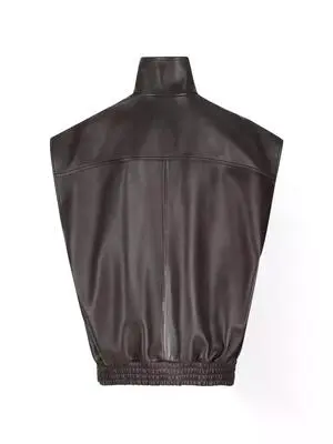Balenciaga Sleeveless Leather Jacket