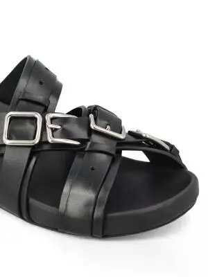 Loewe Buckle-fastening Leather Sandals