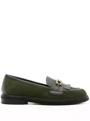 Roberto Festa Tassel-trimmed Suede Loafers - Green