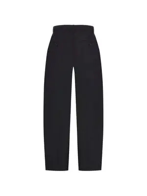 Sacai Belted Straight-leg Trousers - Black