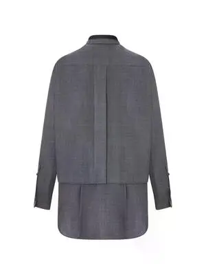 Sacai Pussy-bow Layered Dress