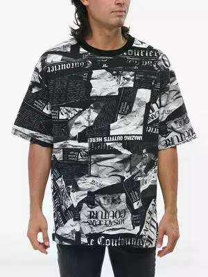 Versace Newspaper-print T-shirt