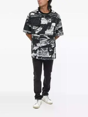 Versace Newspaper-print T-shirt