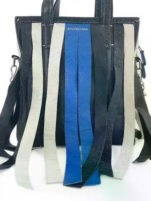 Balenciaga 2016 Bazaar Fringe Handbag - Black