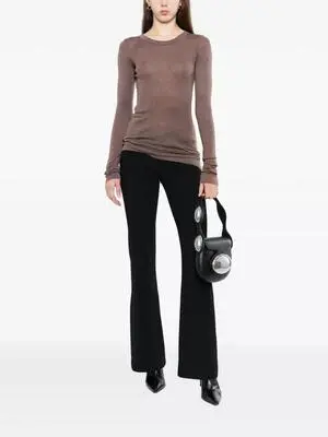 Rick Owens Ribbed Long-sleeves T-shirt - Purple
