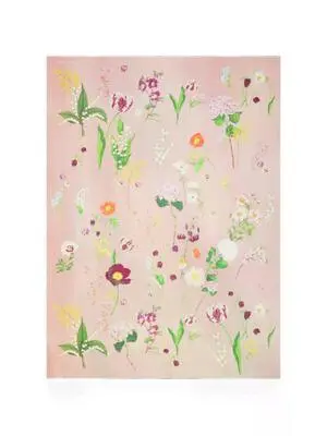 Oscar De La Renta Botanical-print Scarf