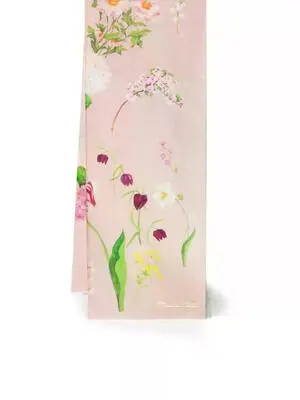 Oscar De La Renta Botanical-print Scarf