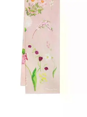 Oscar De La Renta Botanical-print Scarf