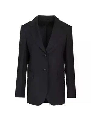 Max Mara Single-breasted Wool Jacket - Blue