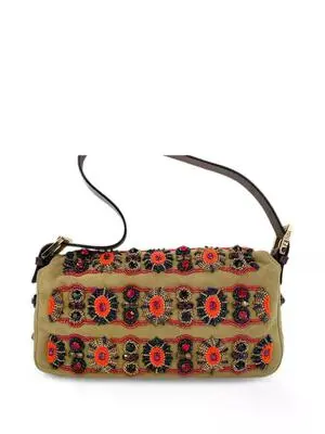 Fendi 2010s Mamma Bucket Beads Shoulder Bag - Neutrals