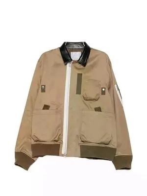 Sacai Cotton Chino Blouson - Neutrals
