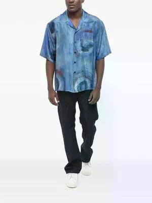 Marni Printed Silk Bowling Shirt