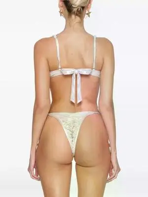 GOD SAVE QUEENS Venus Ruched Shell-cup Bikini Top