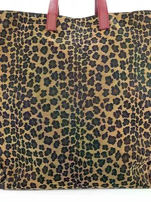 FENDI 2000s Leopard-print Tote Bag