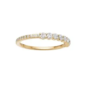 AYA FINE JEWELRY 14k Gold Graduated Diamond Band - Yellow