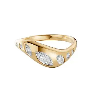 AYA FINE JEWELRY Linnea Diamond Band In Gold - Rose Gold
