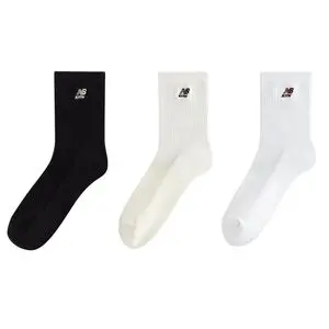 Kith X New Balance Mid Crew Waffle Knit 3-pack Crew Socks - Multicolor