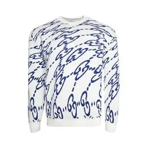 Gucci Wavy Gg Jumper - White