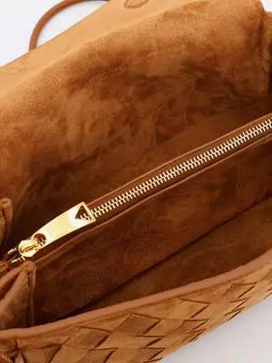 Bottega Veneta Notturno Suede Pouch