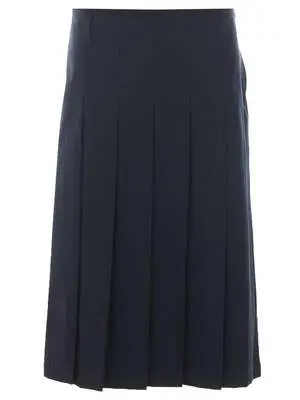 A.p.c. Alice Gabardine Midi Skirt - Blue
