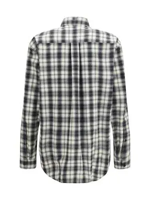 Balenciaga Checked Cotton Flannel Shirt - Multicolor