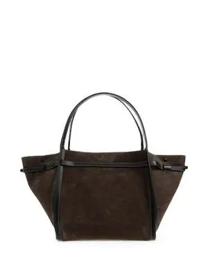 TOD'S Suede Shopping Bag - Brown