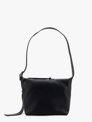 Loewe Loop Leather Crossbody Bag - Black