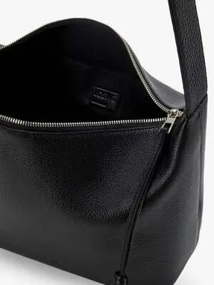 Loewe Loop Leather Crossbody Bag - Black