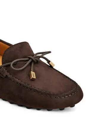 TOD'S Suede Gommino Driving Moccasins - Brown