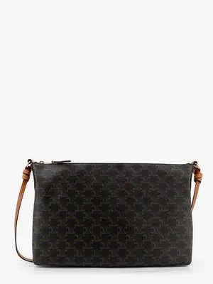 CELINE Duo Triomphe Canvas Shoulder Bag - Multicolor