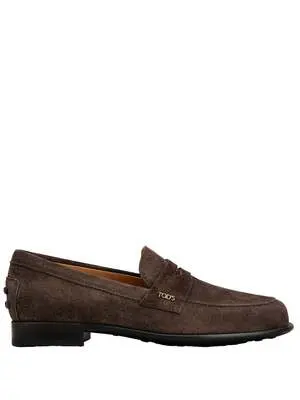 TOD'S Gomma 19m Trav.lettering Loafers - Brown