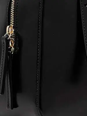 A.p.c. Sac Virginie Box Leather Bag - Black