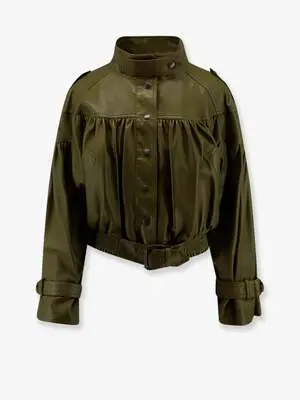 Chloé Crop Fit Leather Jacket