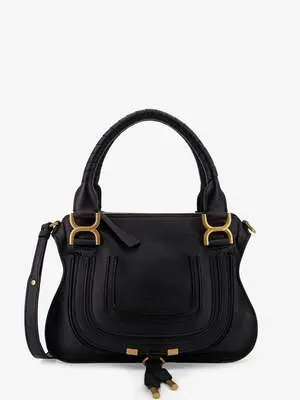 Chloé Marcie Small Leather Crossbody Bag - Black