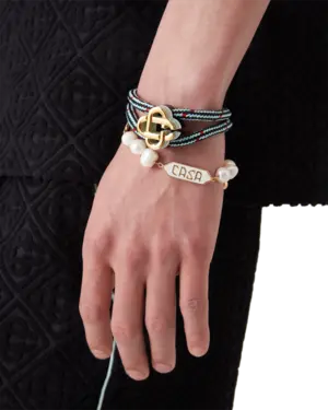 Casablanca Hiking Cord Bracelet With Interlocking Cc Insignia