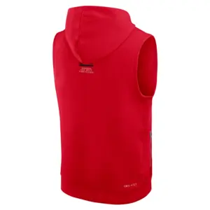 Nike Georgia Sideline Sleeveless Pullover Hoodie - Red