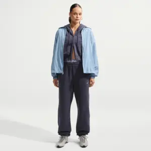 Nike Studio Fleece Medium Weight High-rise Oversized Cuffed Pants - Grey