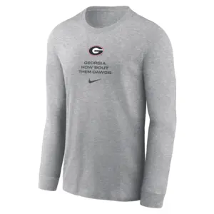 Nike Georgia Sideline Dri-fit College Long-sleeve T-shirt - Grey