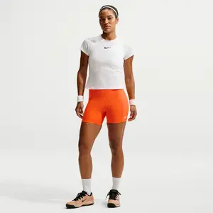 Nike Court Dri-fit Tennis Shorts With Pockets - Orange